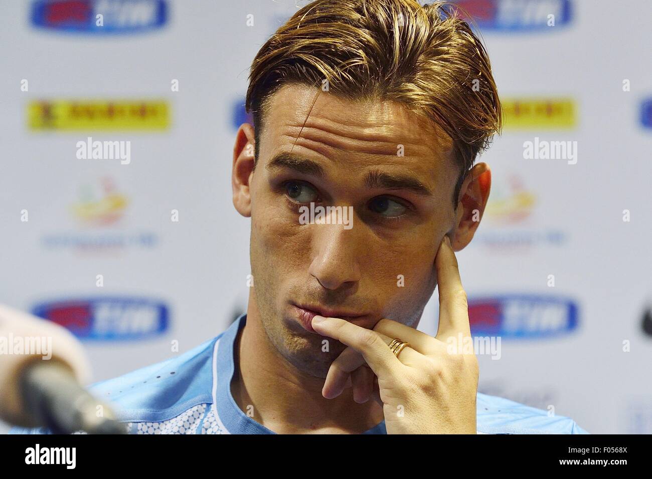 Shanghai, China. 7th Aug, 2015. SS Lazio midfield LUCAS BIGLIO during ...