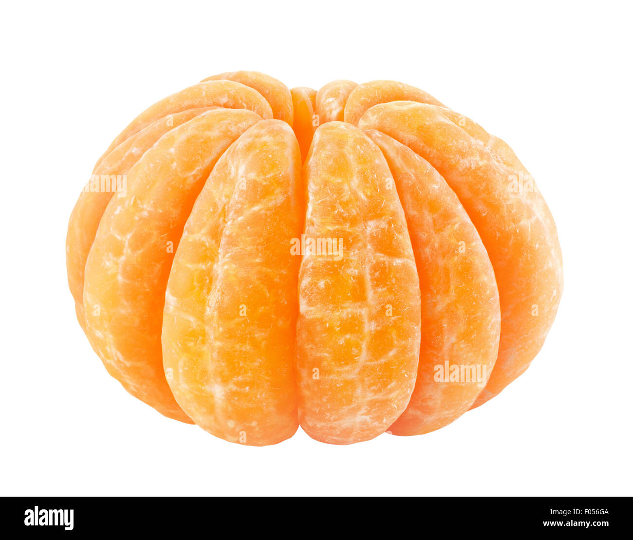 Peeled tangerine isolated on white Stock Photo - Alamy