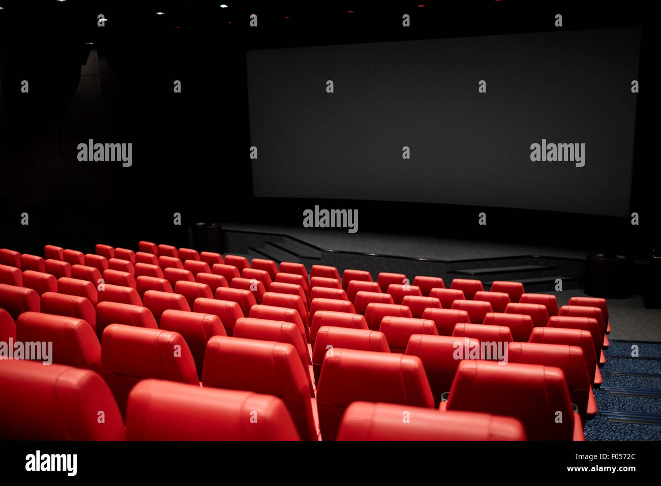 movie theater or cinema empty auditorium Stock Photo - Alamy