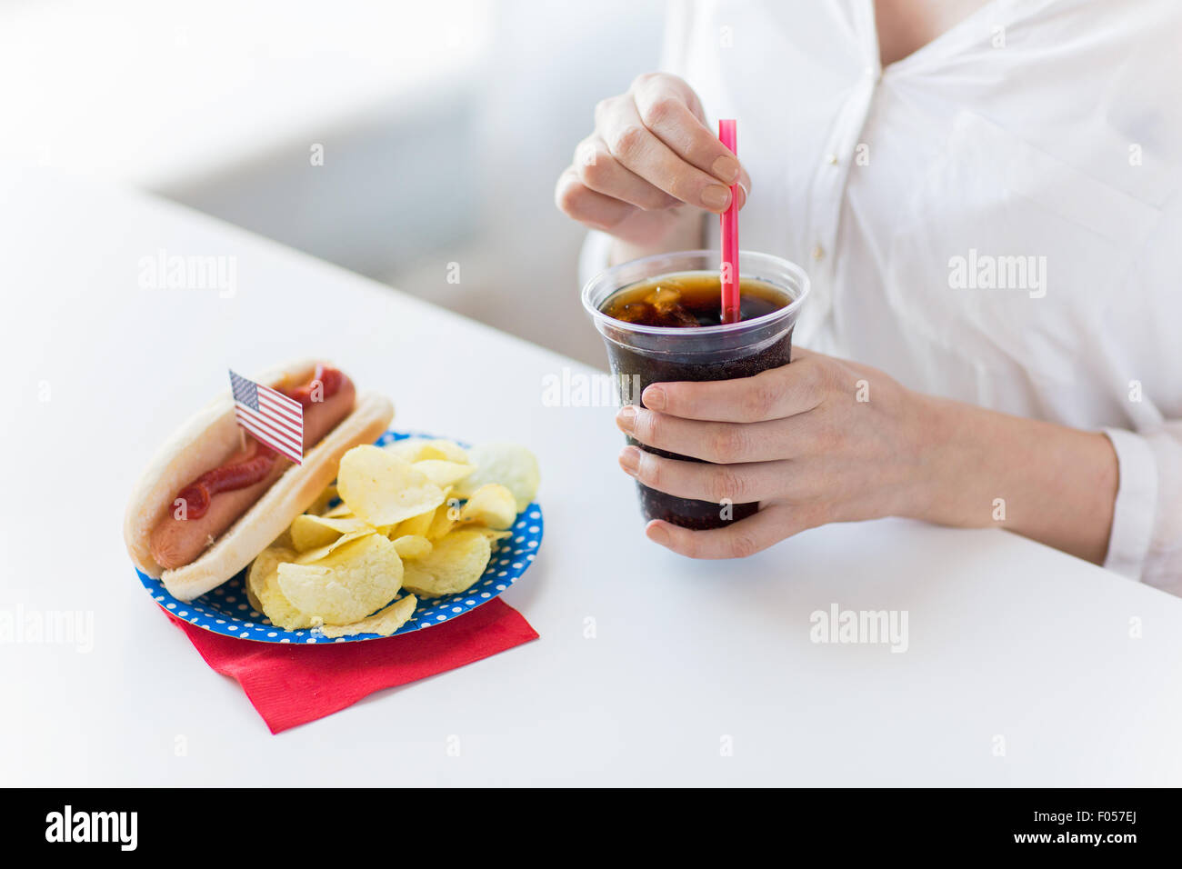 Woman drinking coca cola hi-res stock photography and images - Alamy