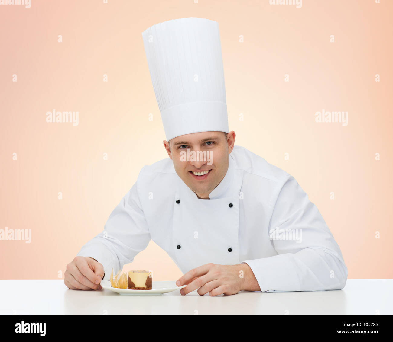 Cooking man dessert hi-res stock photography and images - Alamy
