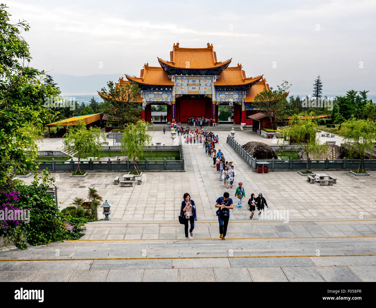 The Buddhist Chongsheng Monastery At The Three Pagoda Site In Dali ...