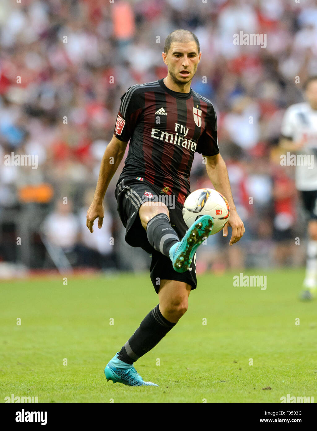 Munich, Germany. 5th Aug, 2015. Milan's Gabriel Paletta in action ...
