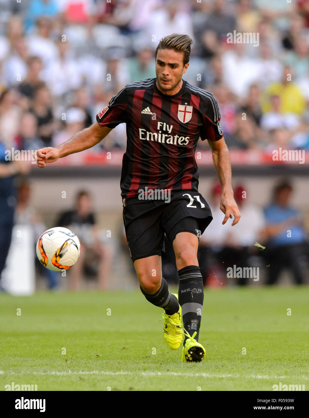 Munich, Germany. 5th Aug, 2015. Milan's Alessandro Matri in action ...