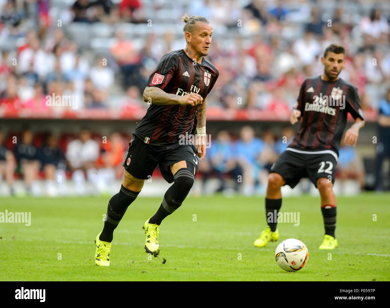 Munich, Germany. 5th Aug, 2015. Milan's Philippe Mexes in action during ...