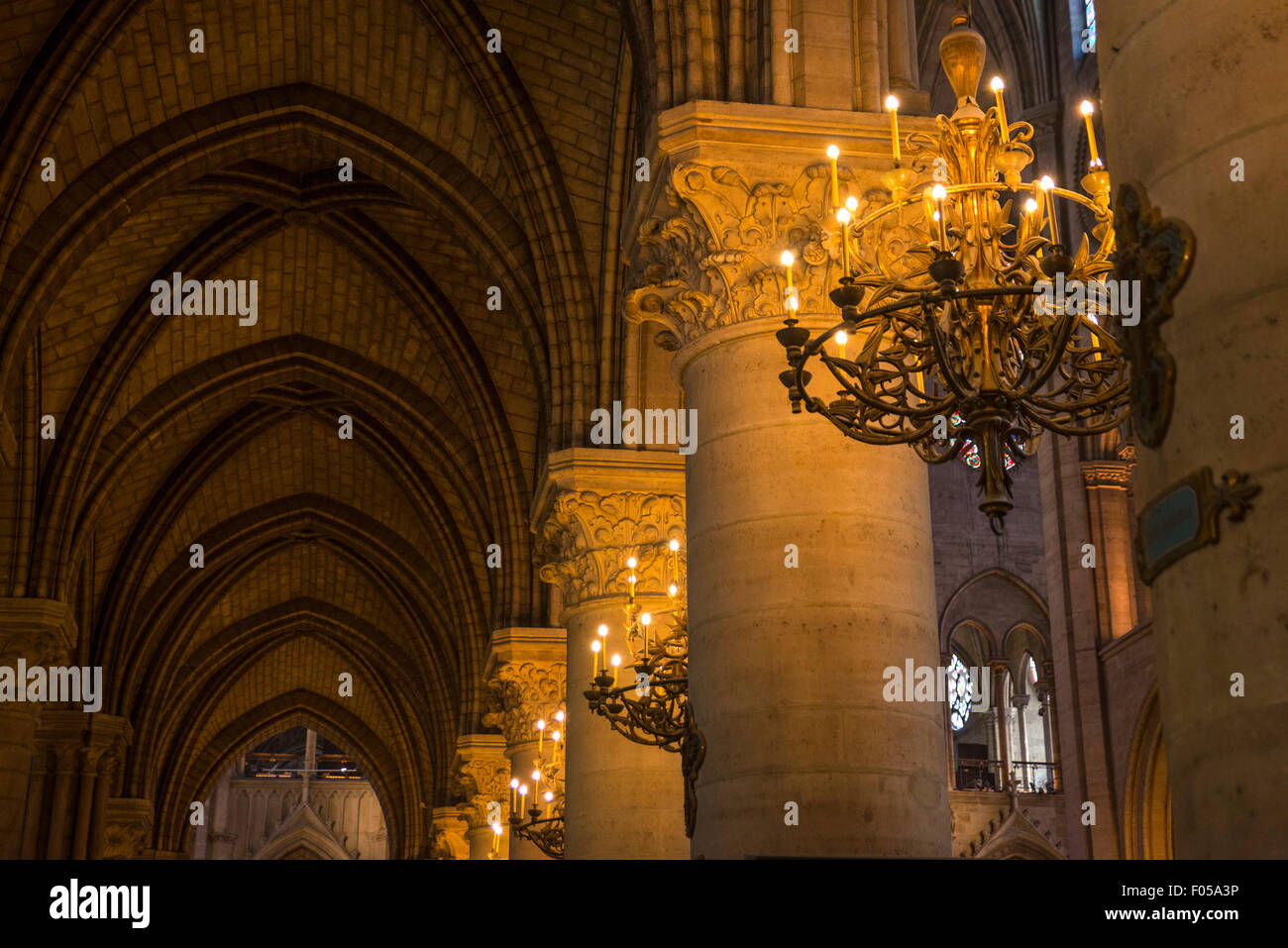 Notre Dame Paris Interior Stock Photos & Notre Dame Paris Interior ...