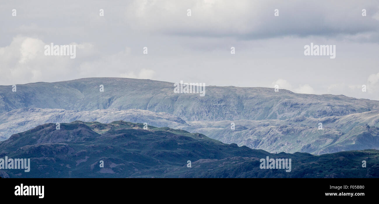 Lake Windermere, Cumbria. 7th Aug, 2015. UK Weather: Afternoon Sun with ...