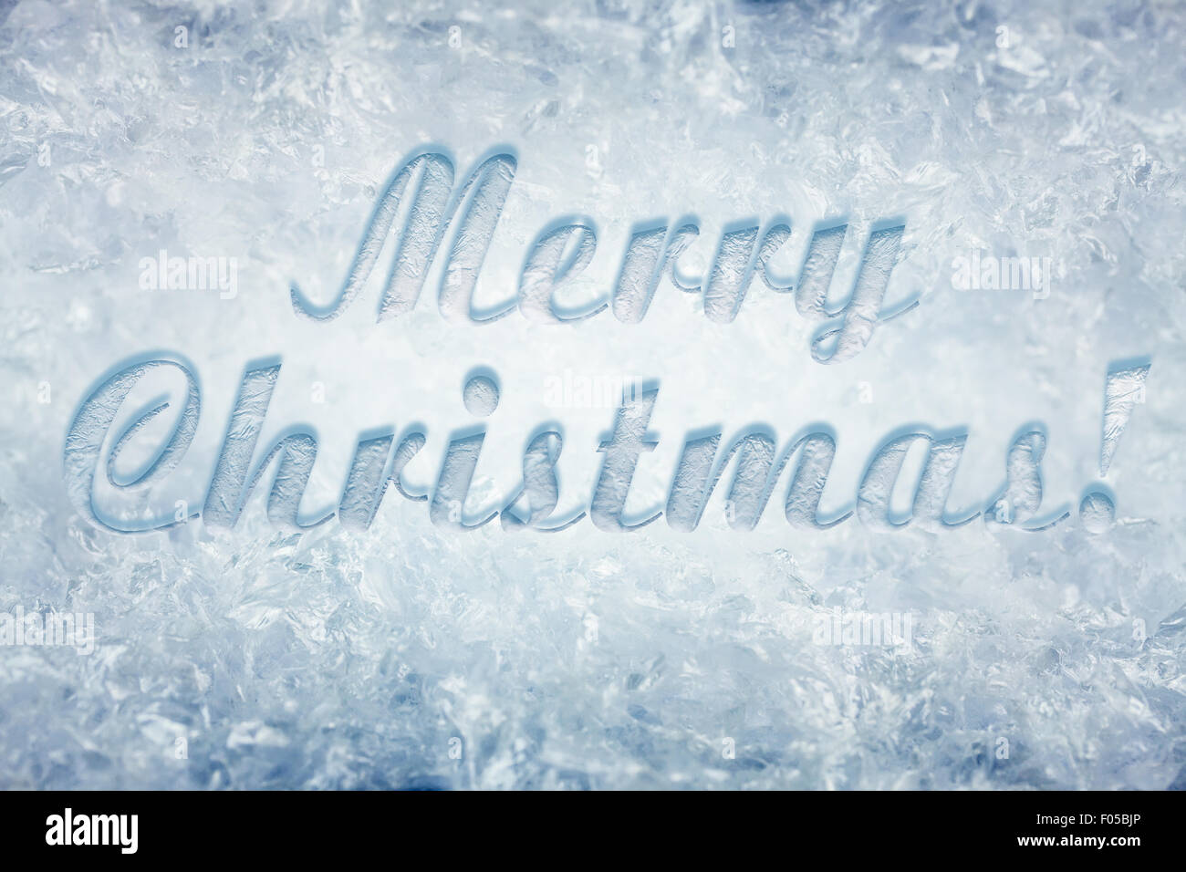 Christmas card with snowy background Stock Photo - Alamy