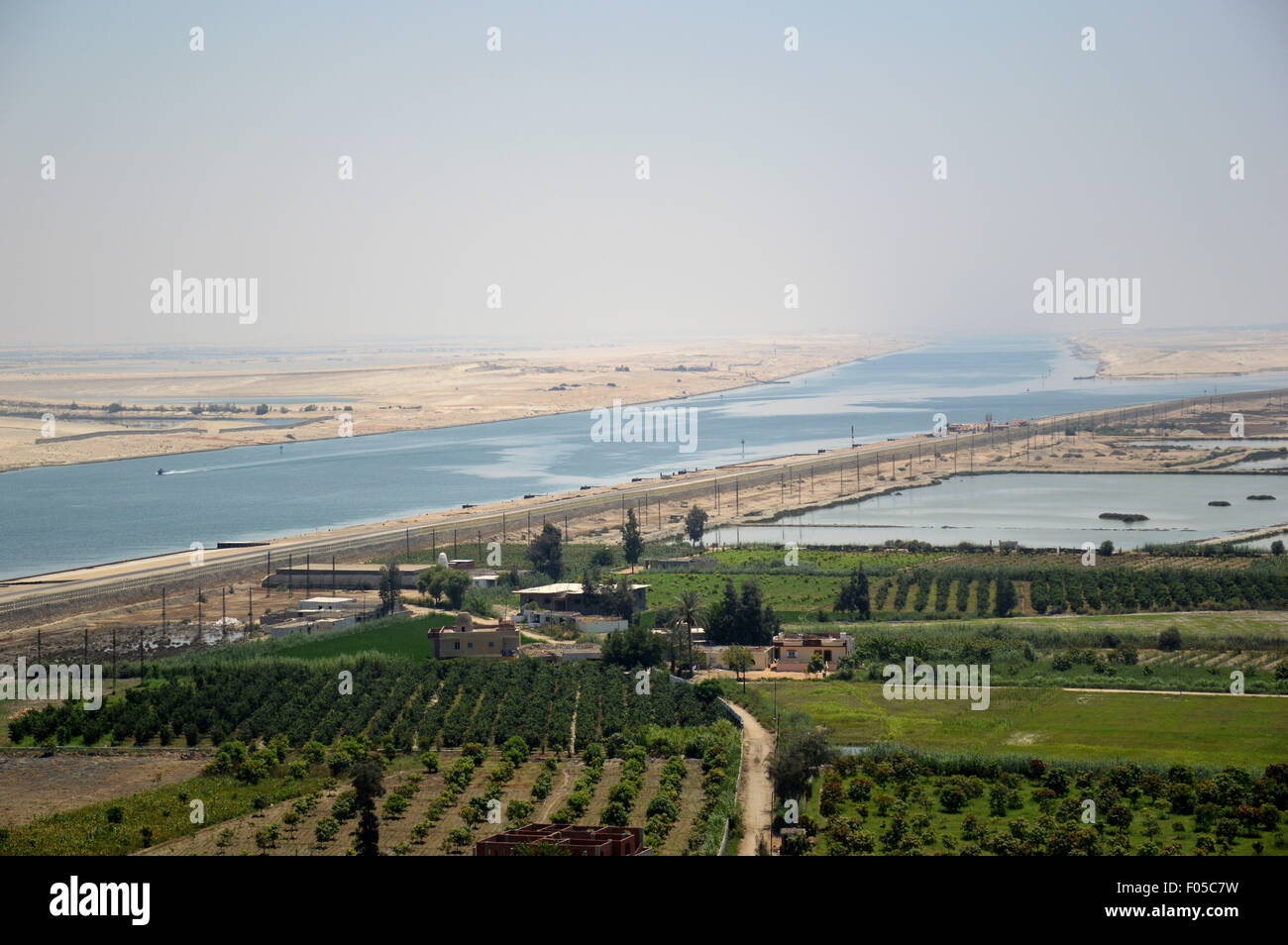 Aerial view suez canal hi-res stock photography and images - Alamy