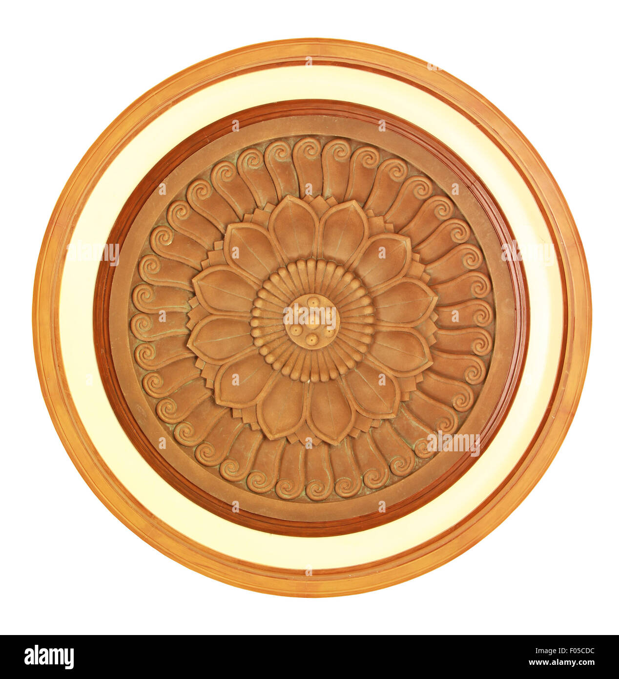 Lily pattern frame Cut Out Stock Images & Pictures - Alamy