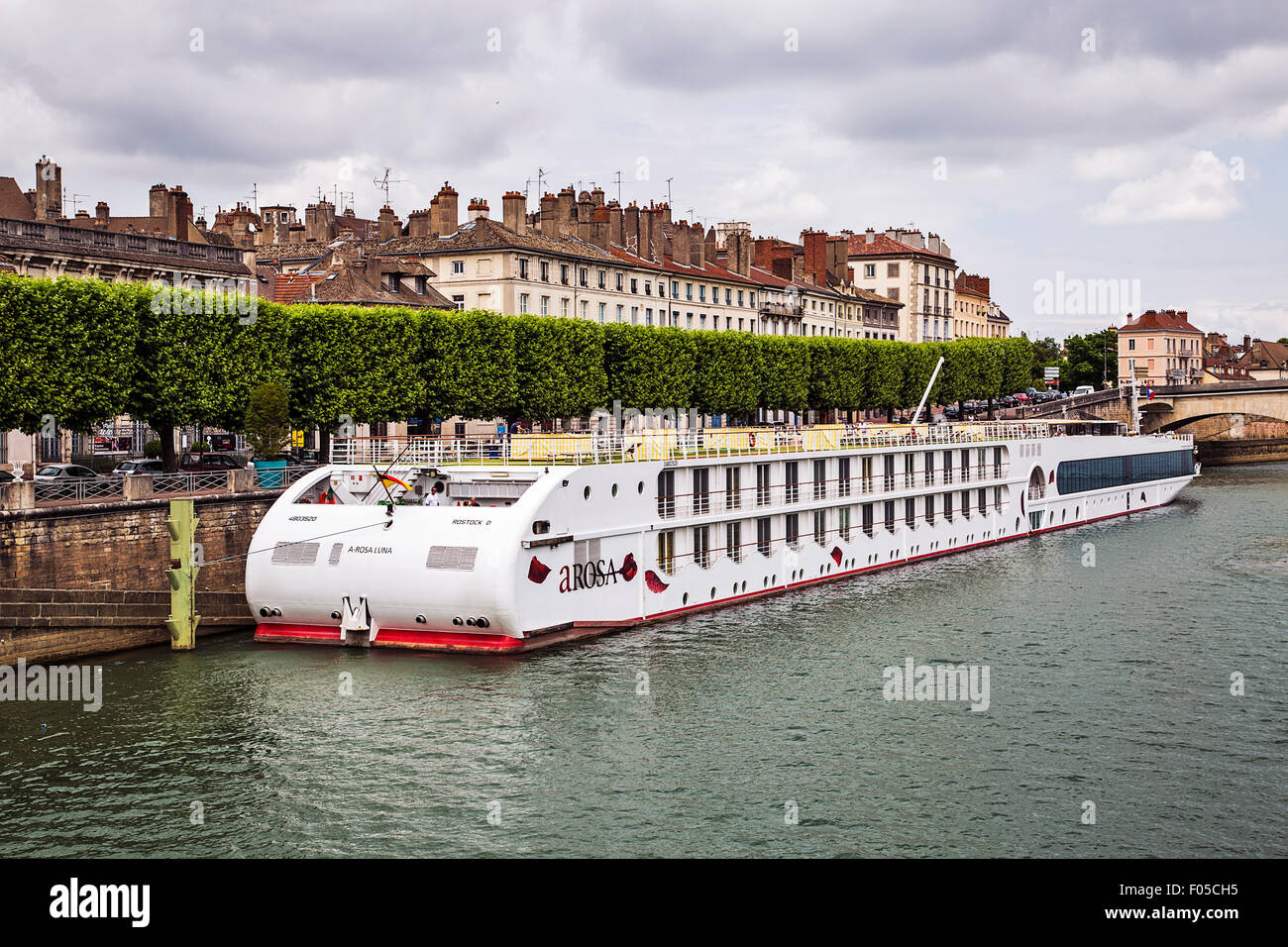 Large riverboats offer tours along the Soane River in Burgundy and down ...