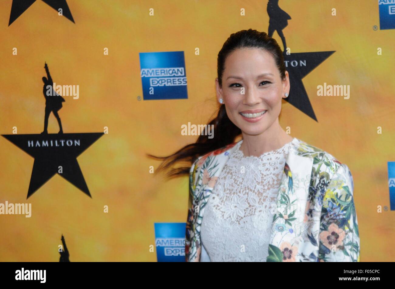 New York, NY, USA. 6th Aug, 2015. Lucy Liu at arrivals for HAMILTON ...
