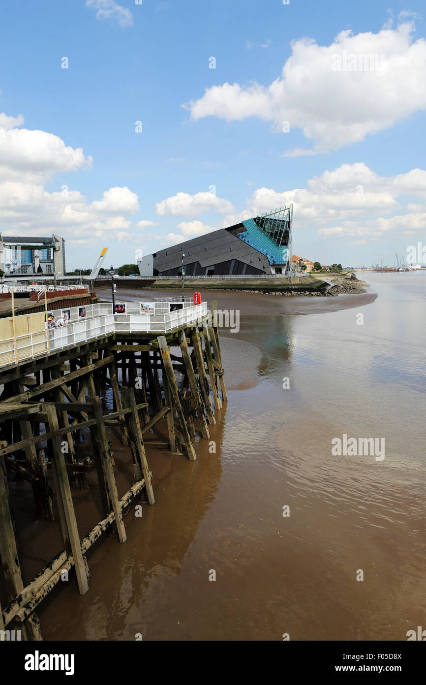 Victoria Pier by the confluence of the River Hull into the River Humber ...
