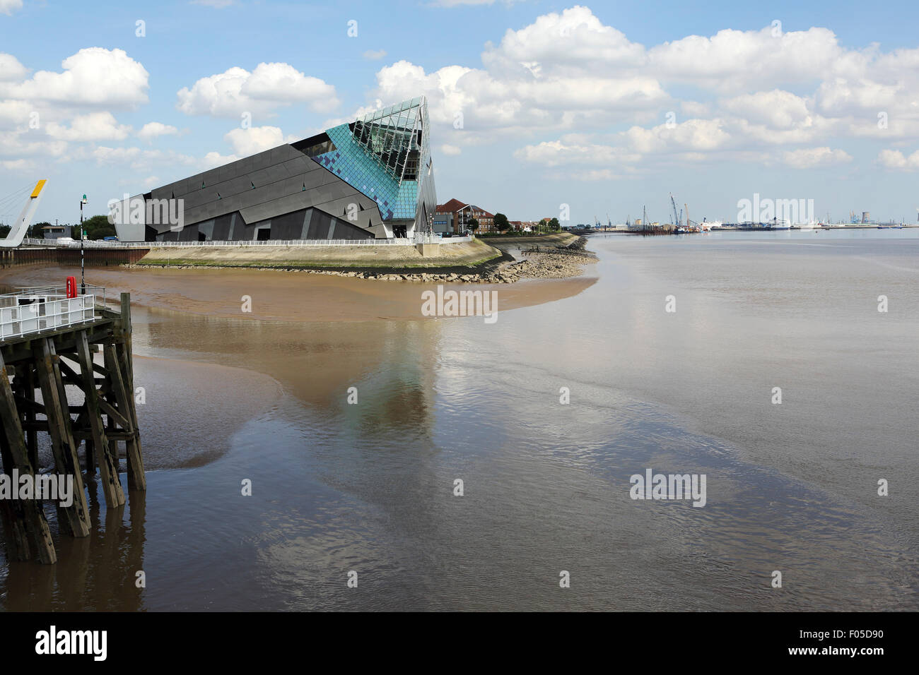 Victoria Pier by the confluence of the River Hull into the River Humber ...