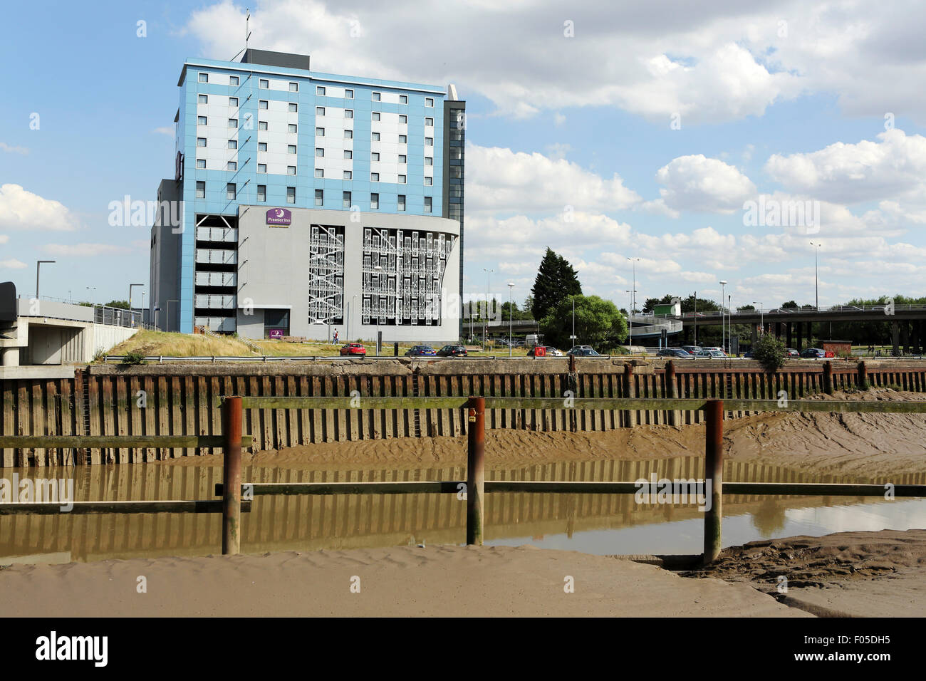 A Premier Inn hotel in Hull, England. The hotel stands by the River ...