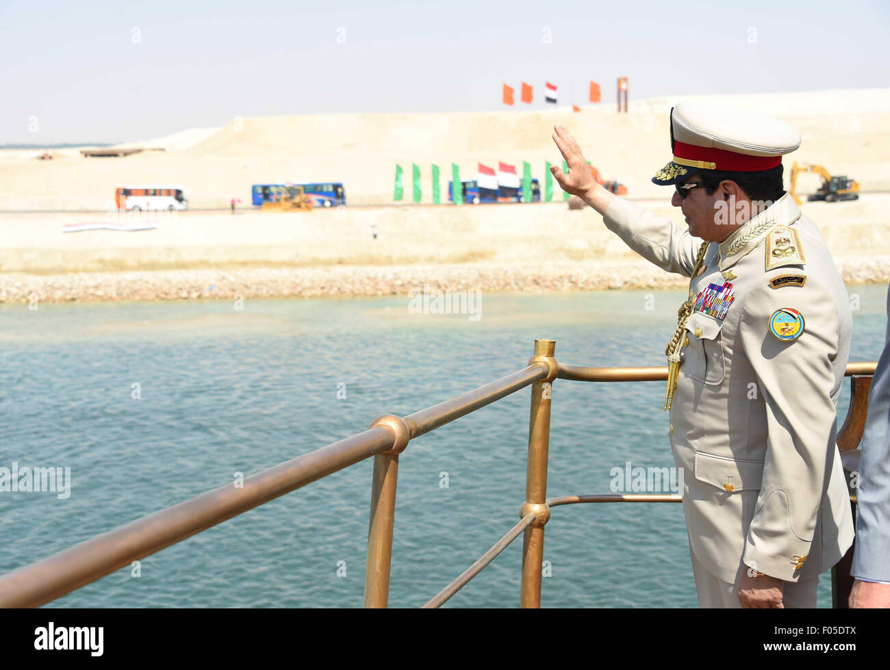 Egyptian President Abdel Fatah Al-Sisi during the inauguration of the ...