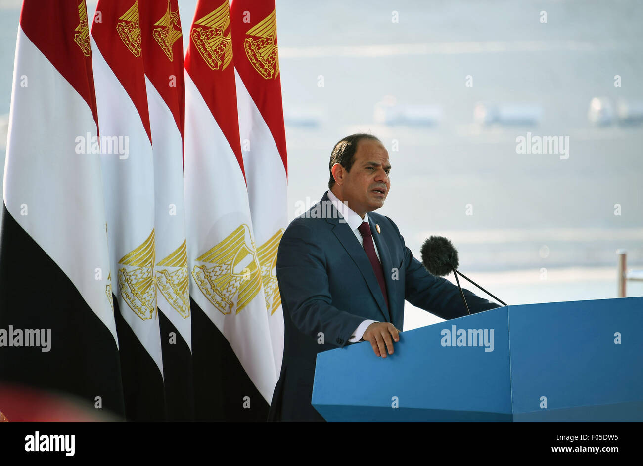 Egyptian President Abdel Fatah Al-Sisi during the inauguration of the ...