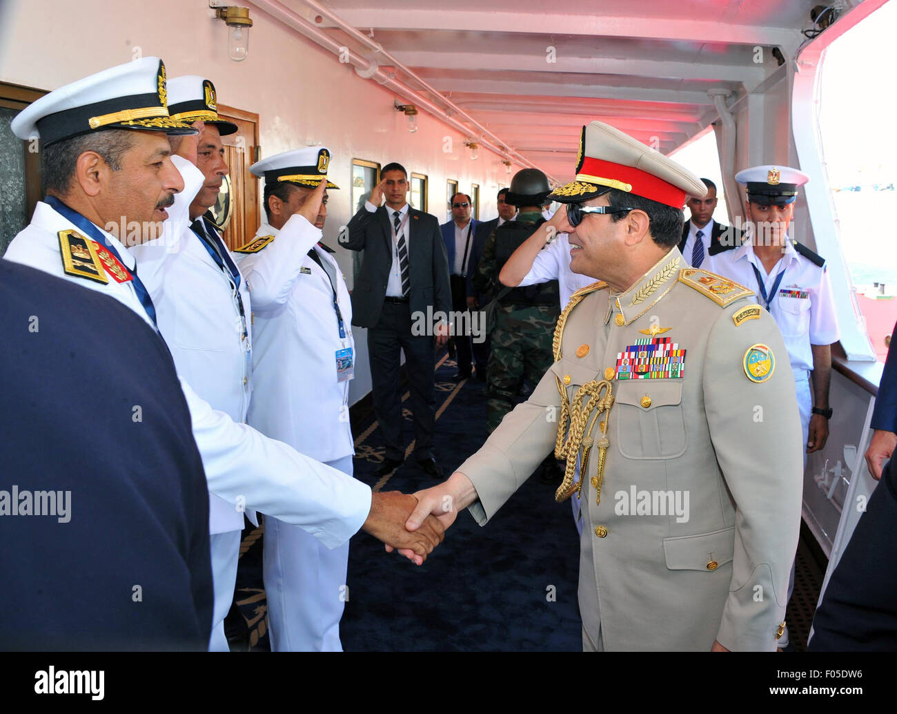 Egyptian President Abdel Fatah Al-Sisi during the inauguration of the ...