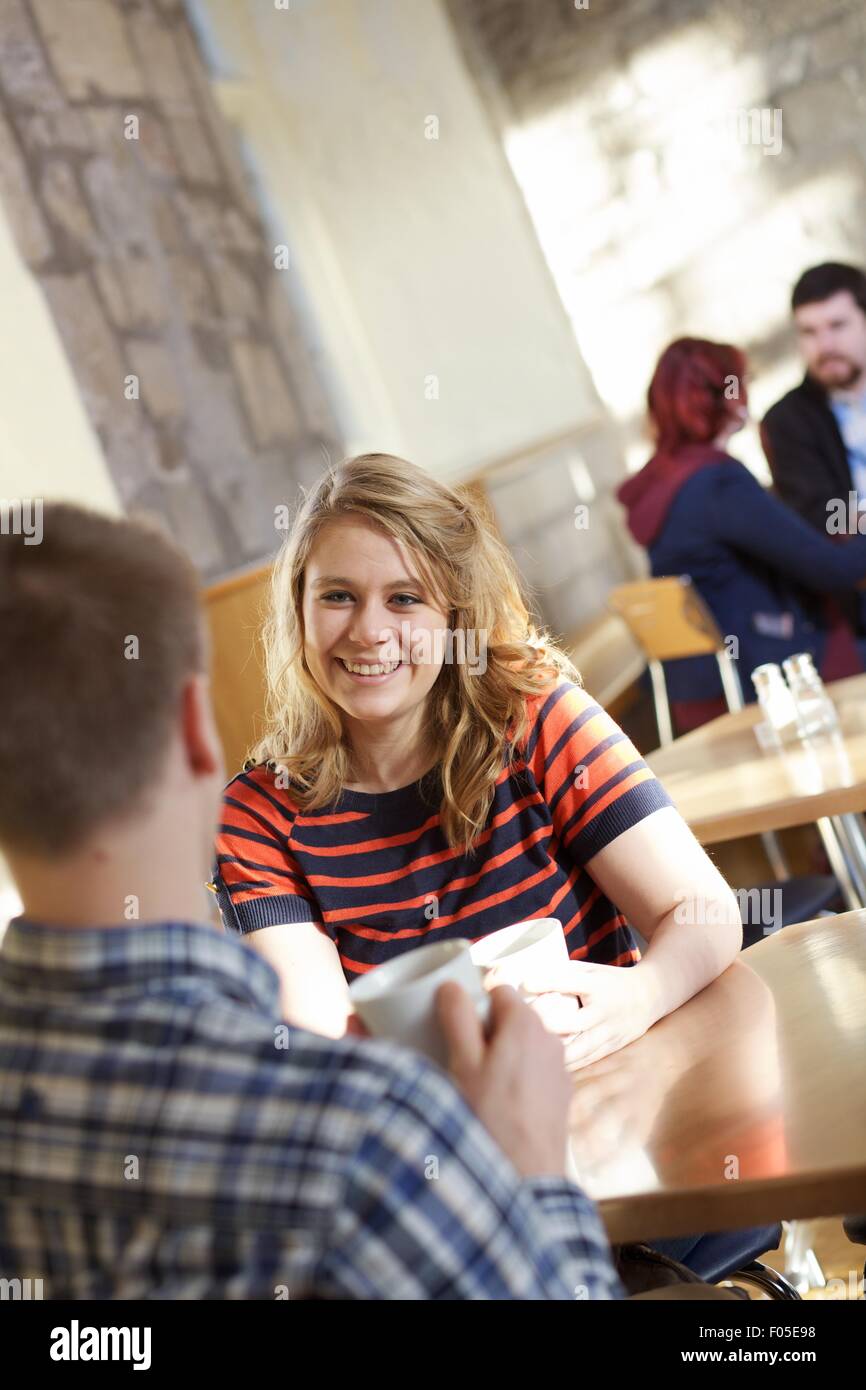 university students socialising in the cafeteria Stock Photo - Alamy