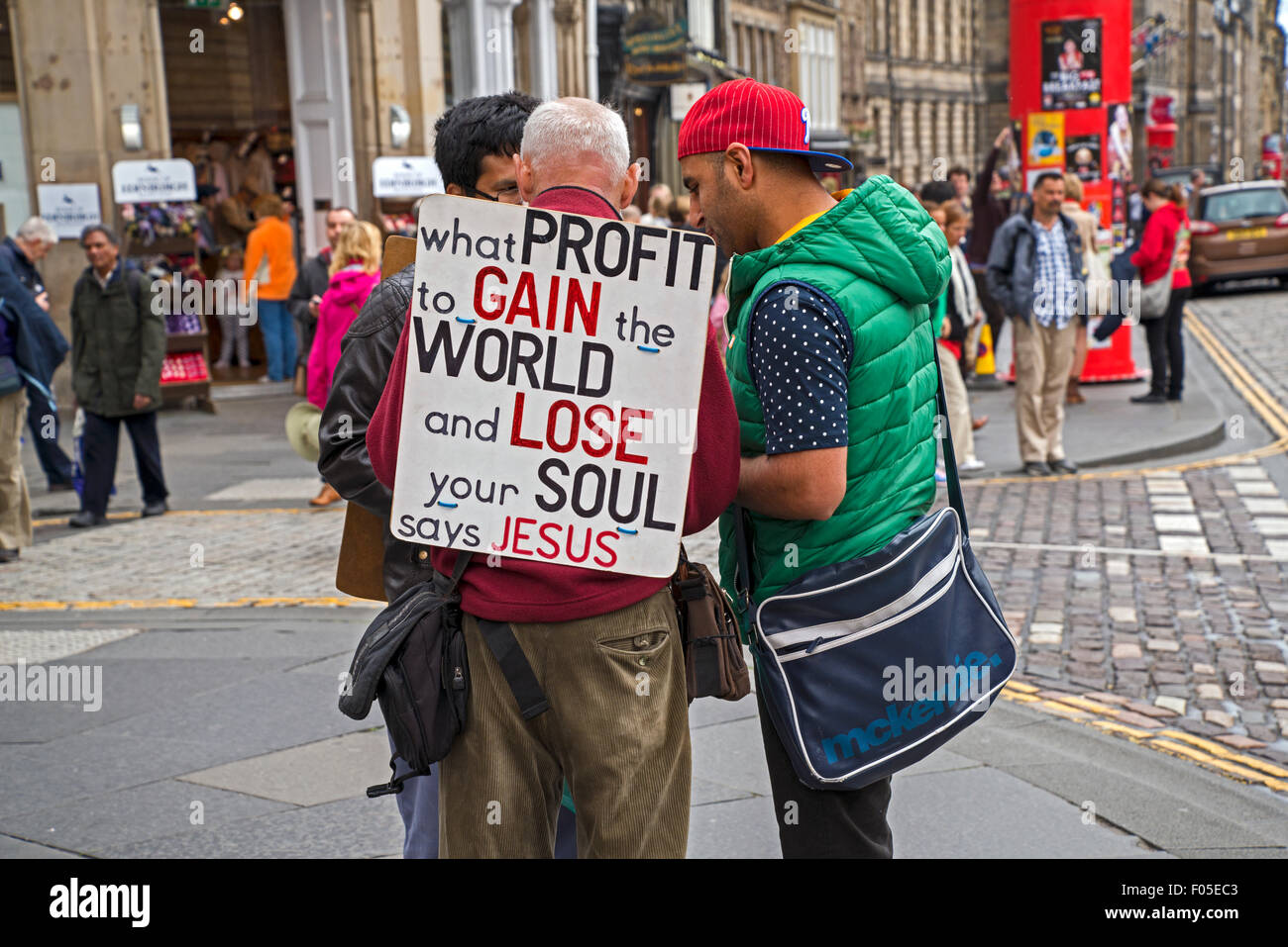 Religious street preacher hi-res stock photography and images - Alamy