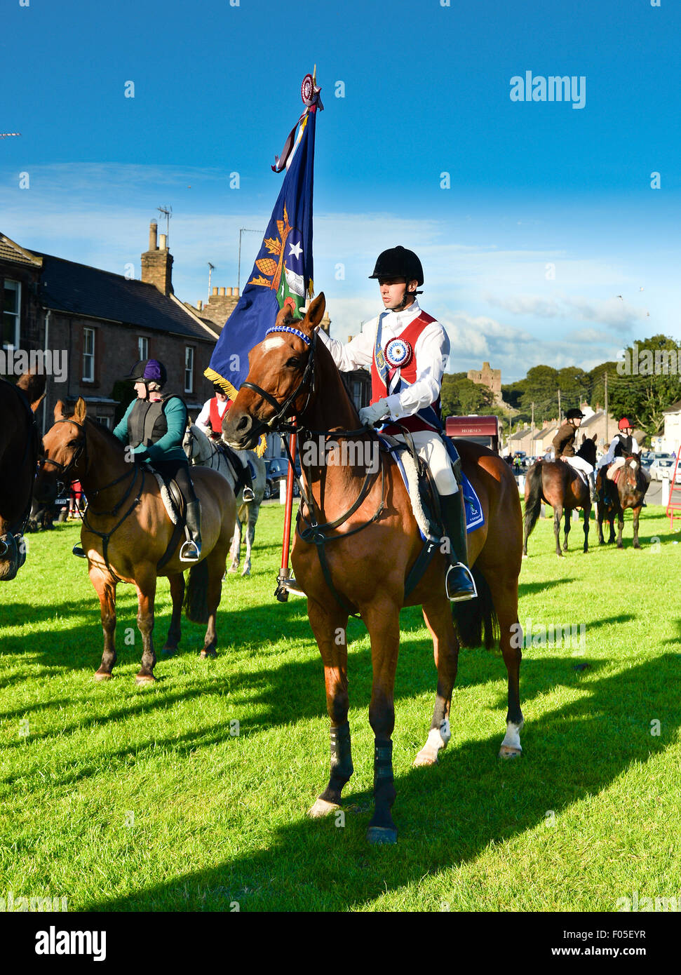 The Coldstreamer at Norham during Civic week, the annual ride out one ...
