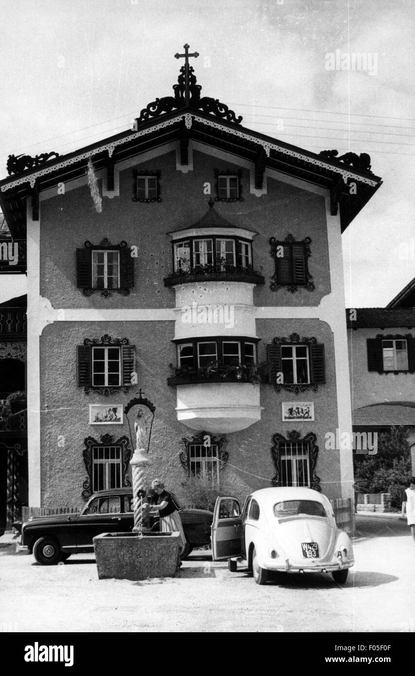 geography / travel, Austria, tradition / folklore, house decorated with ...