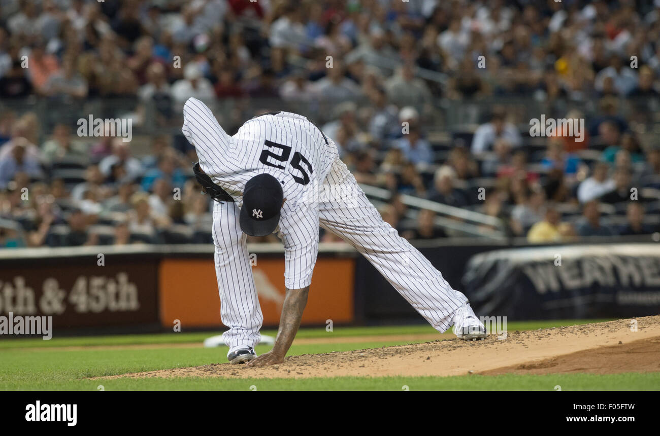 New York, New York, USA. 6th Aug, 2015. Yankees' CC SABATHIA in the 5th ...