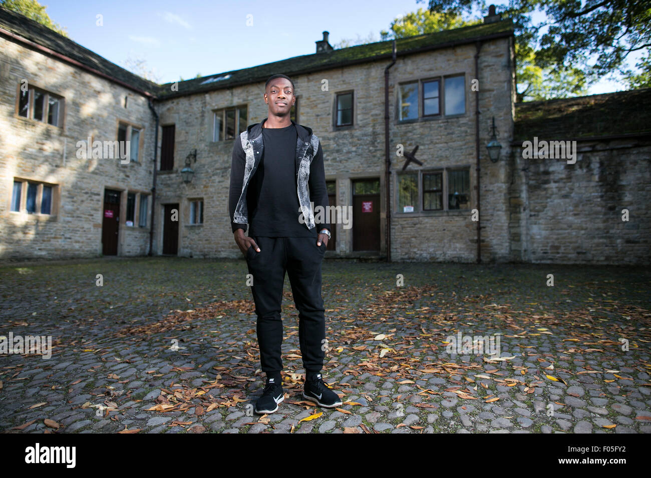 Portrait of footballer Marvin Sordell in a tea room Stock Photo - Alamy