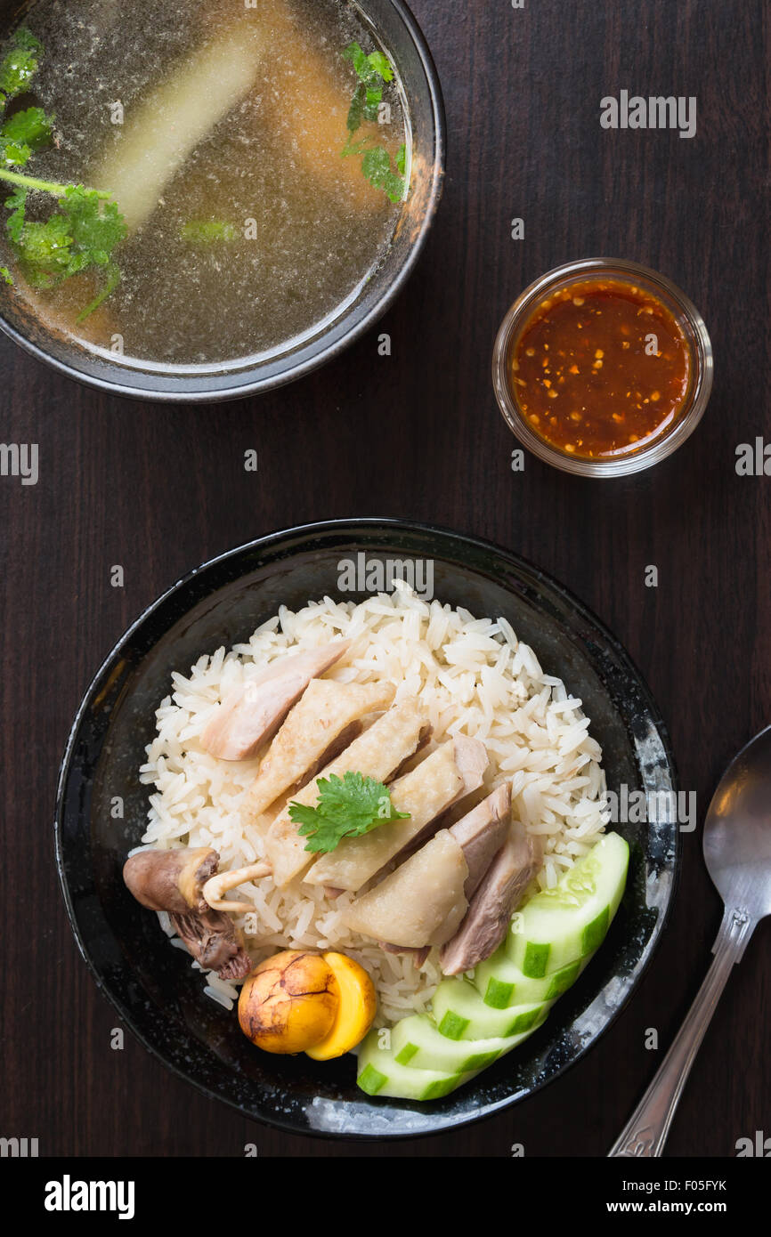 Hainanese chicken rice hi-res stock photography and images - Alamy