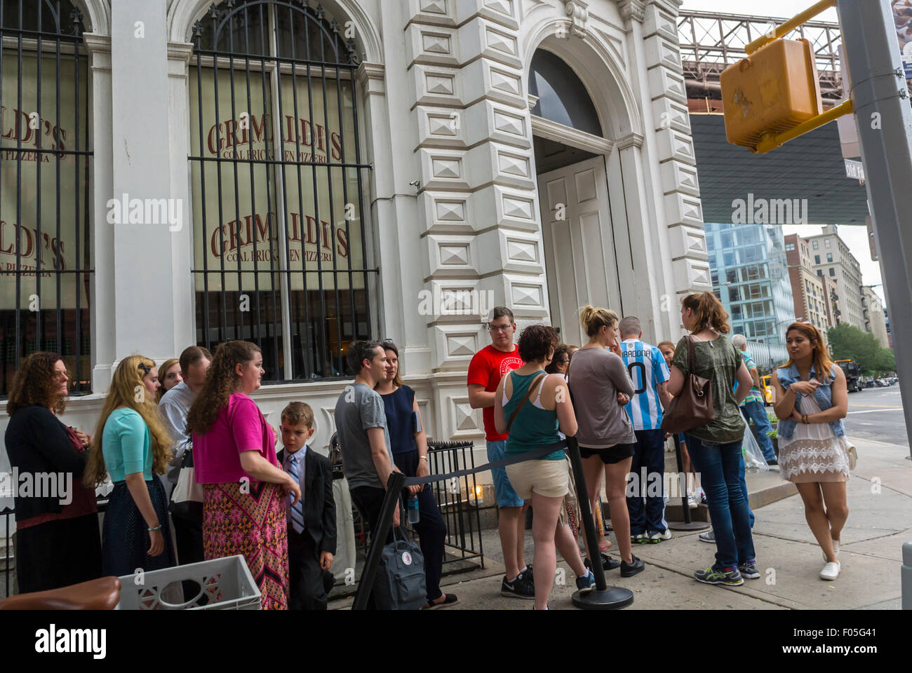New York City, USA, Street Scenes, Brooklyn DUMBO area, Line Large ...