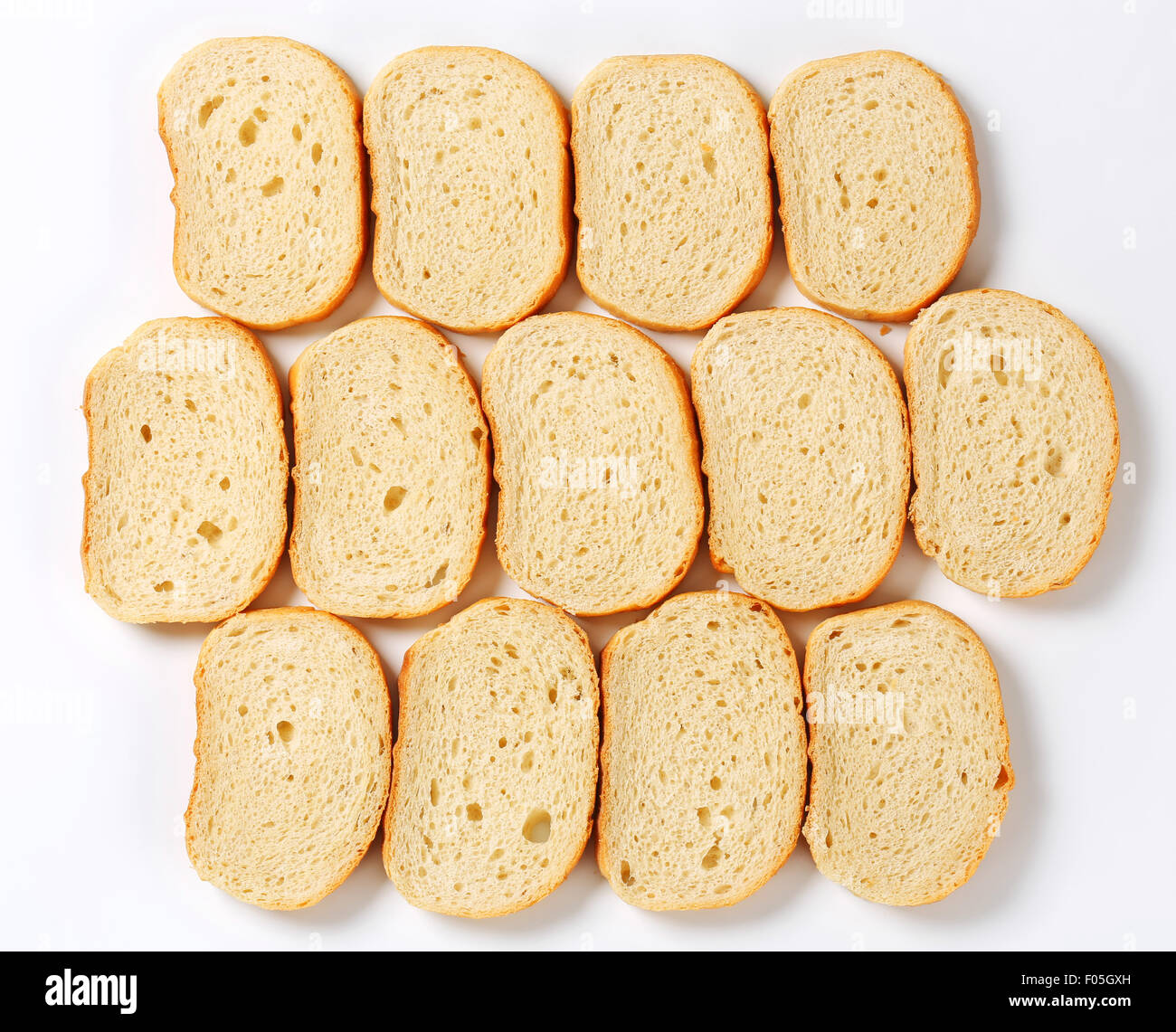 Sliced white bread - studio shot Stock Photo - Alamy