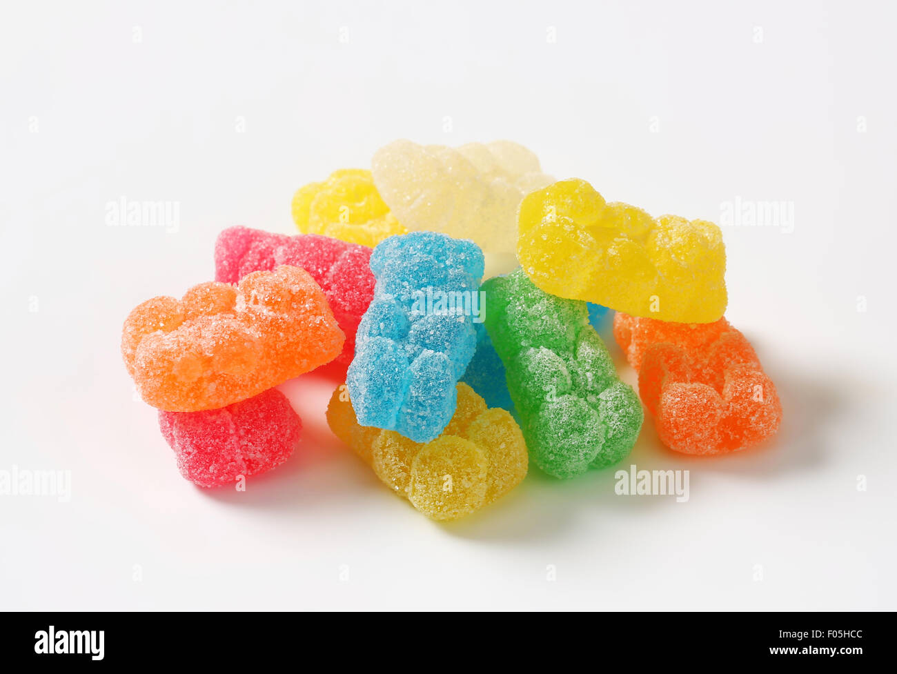 Gummy bears coated in granulated sugar Stock Photo - Alamy