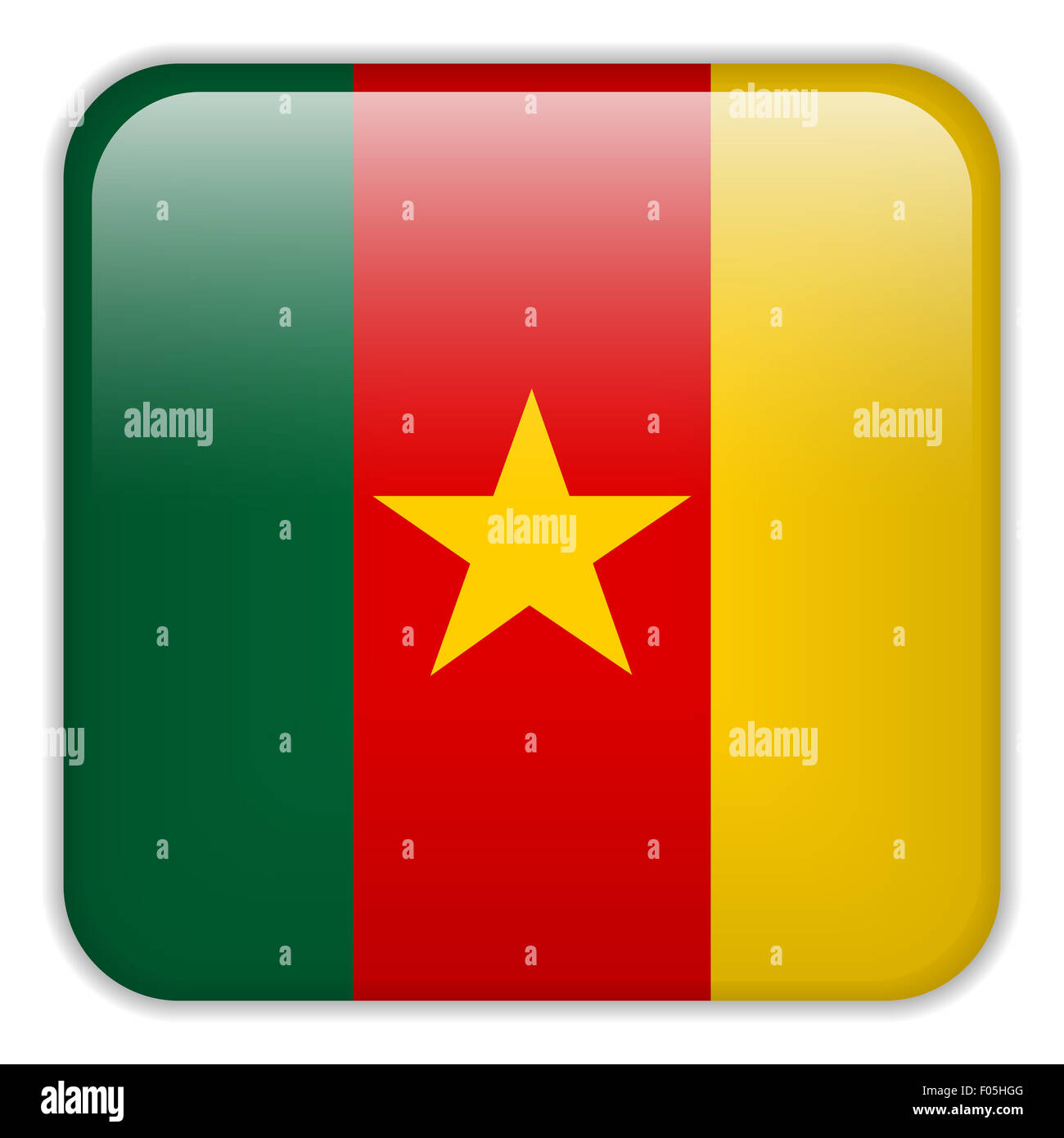Vector - Cameroon Flag Smartphone Application Square Buttons Stock ...
