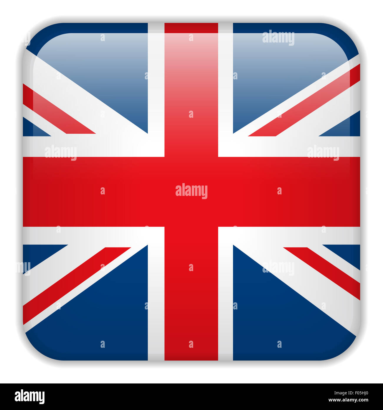 Vector - United Kingdom England Flag Smartphone Application Square ...