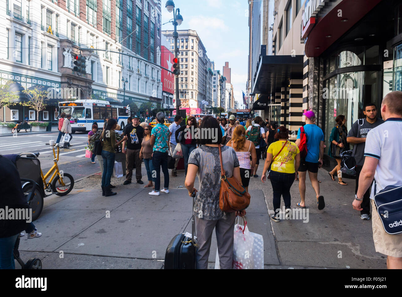 New York City, NY, USA, Street Scenes, Large Crowd of People, Walking ...