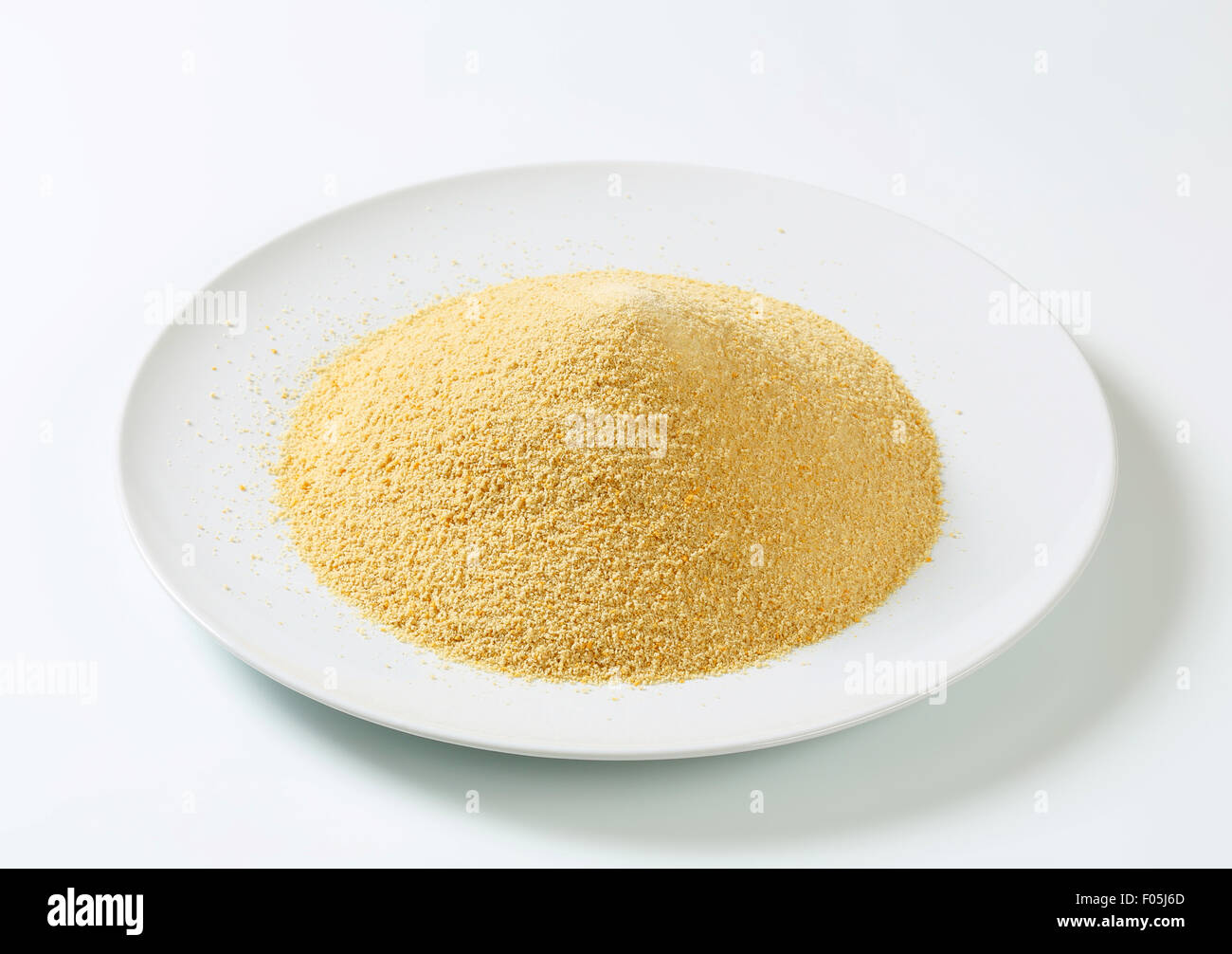 Dry bread crumbs on plate Stock Photo - Alamy