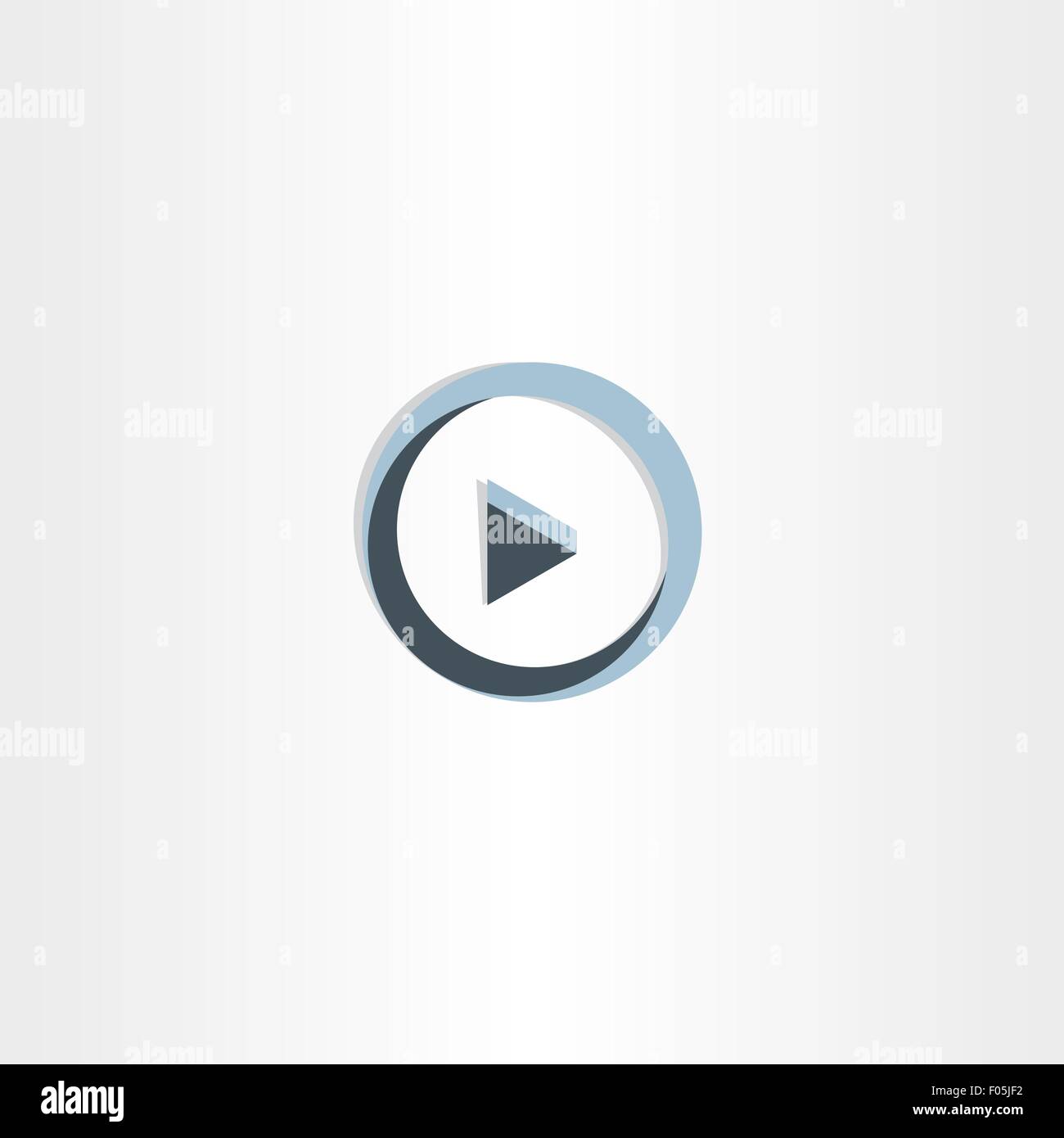 3d play icon abstract button symbol Stock Vector Image & Art - Alamy