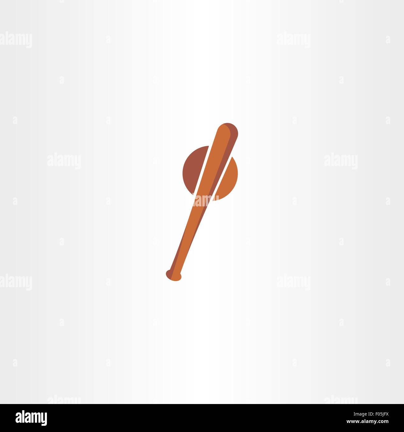 baseball bat and ball vector icon design Stock Vector Image & Art - Alamy