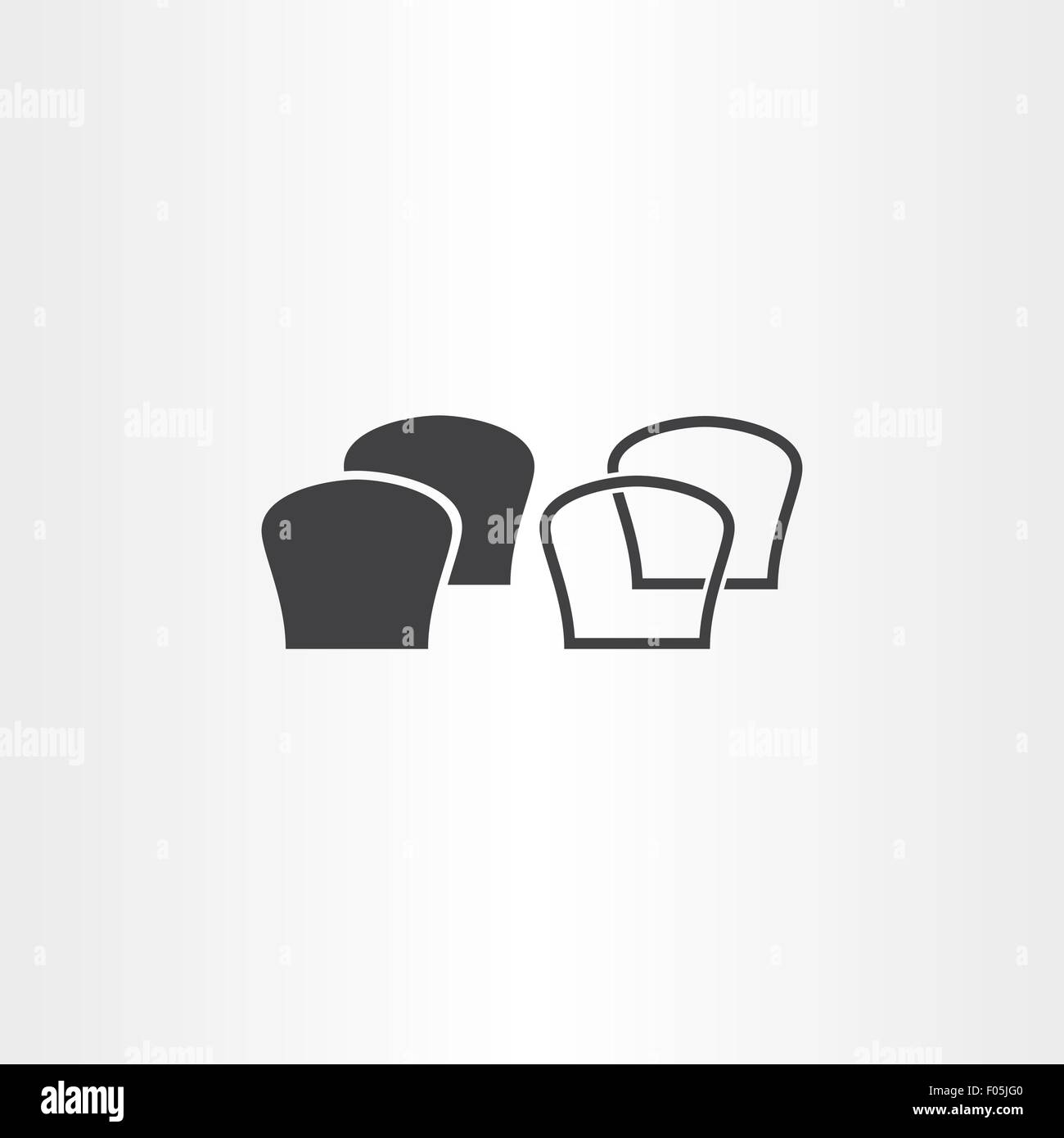black bread icons vector design Stock Vector Image & Art - Alamy
