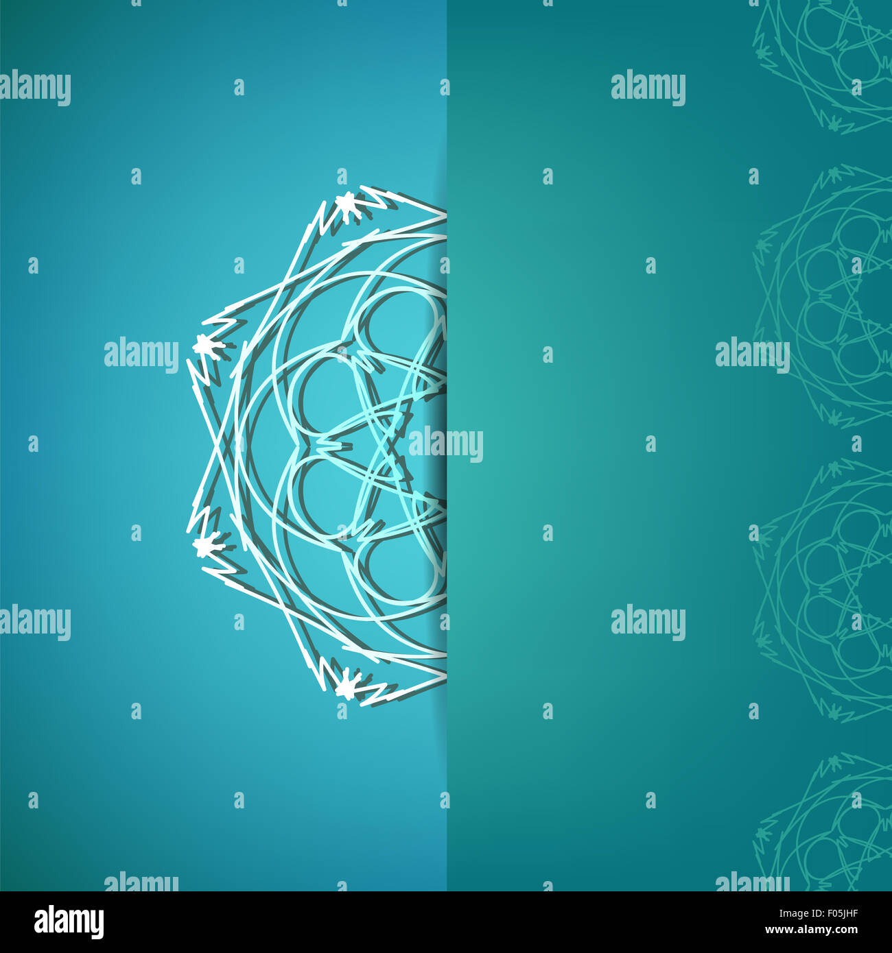Ornamental Pattern Ion Azure Background Stock Photo - Alamy