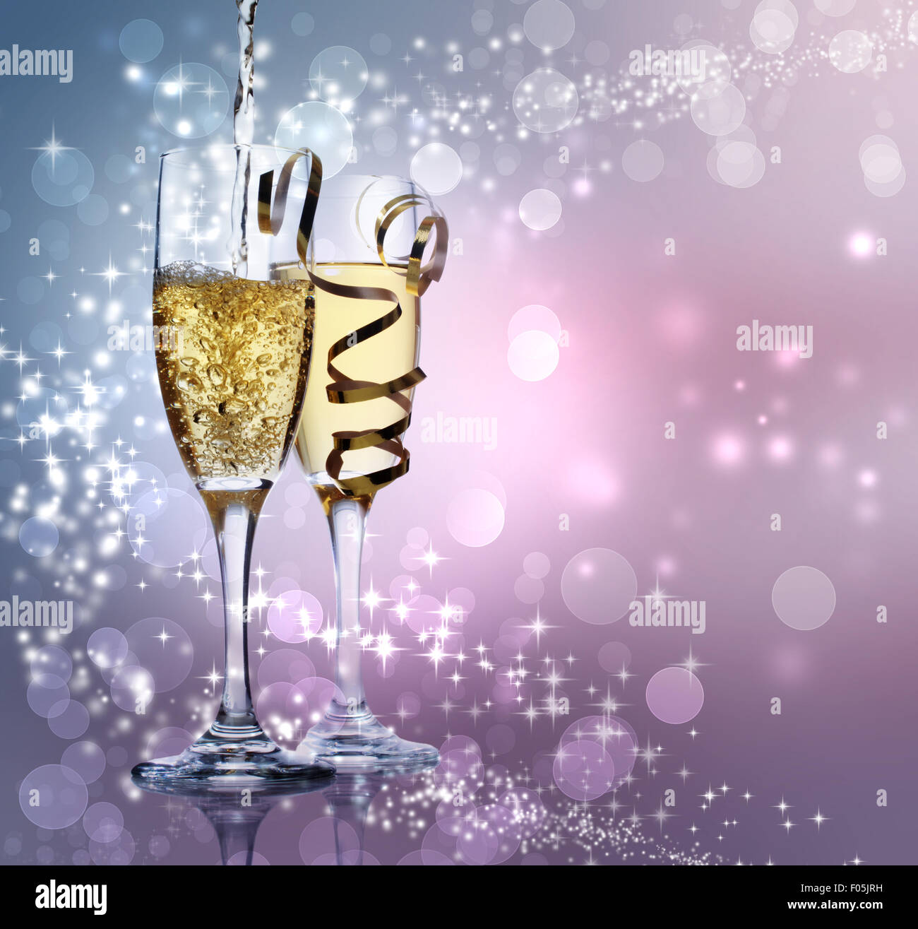 Champagne Purple Background