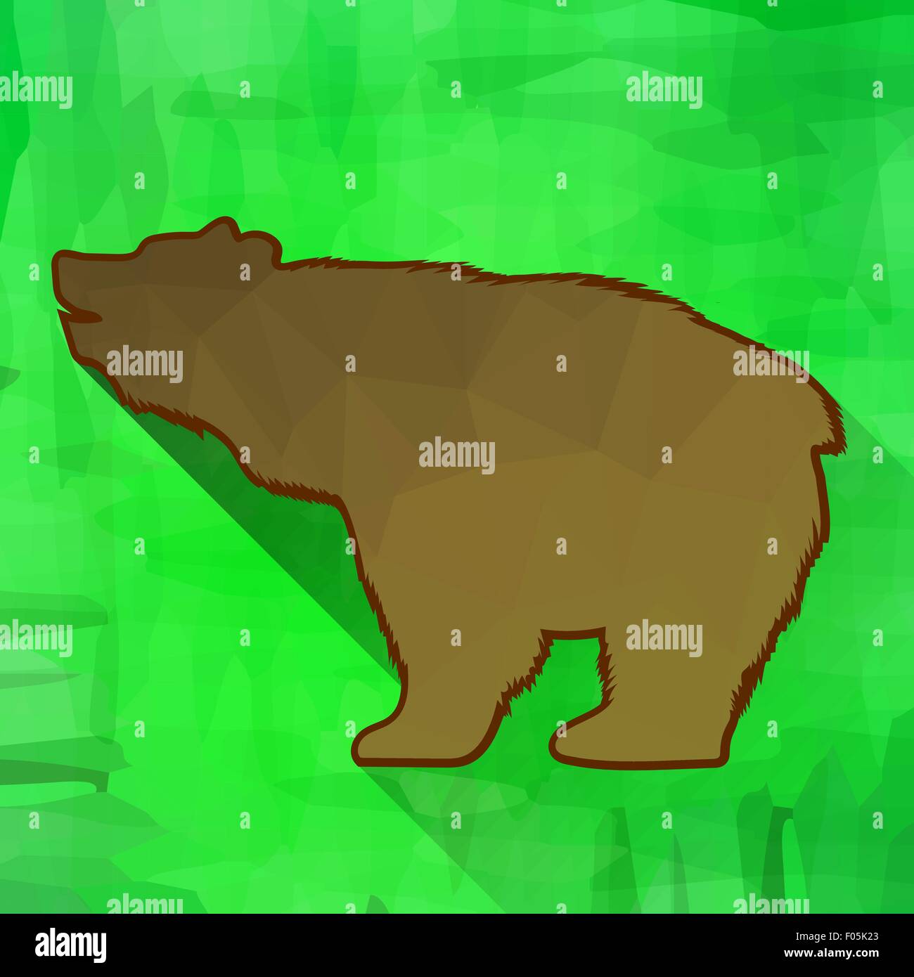 Brown bear grizzly bear ursus Stock Vector Images - Alamy