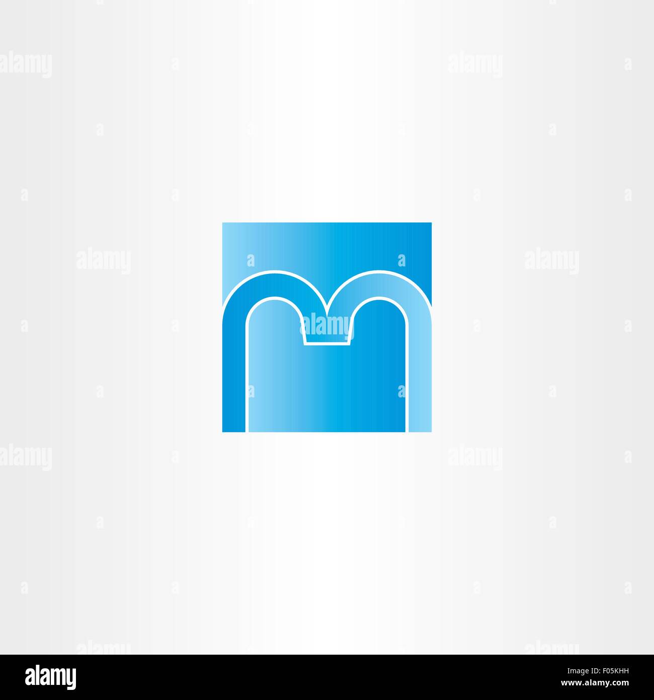blue square letter m logo design icon element Stock Vector Image & Art ...