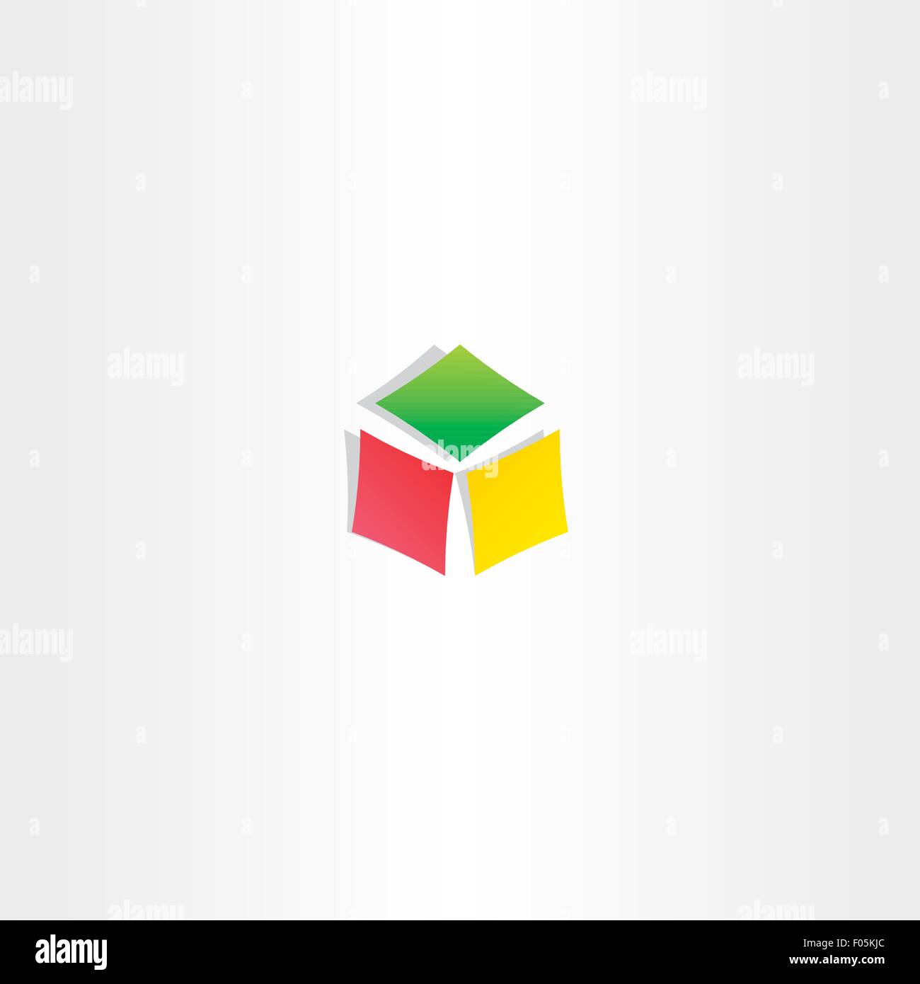 color cube box icon logotype design element Stock Vector Image & Art ...