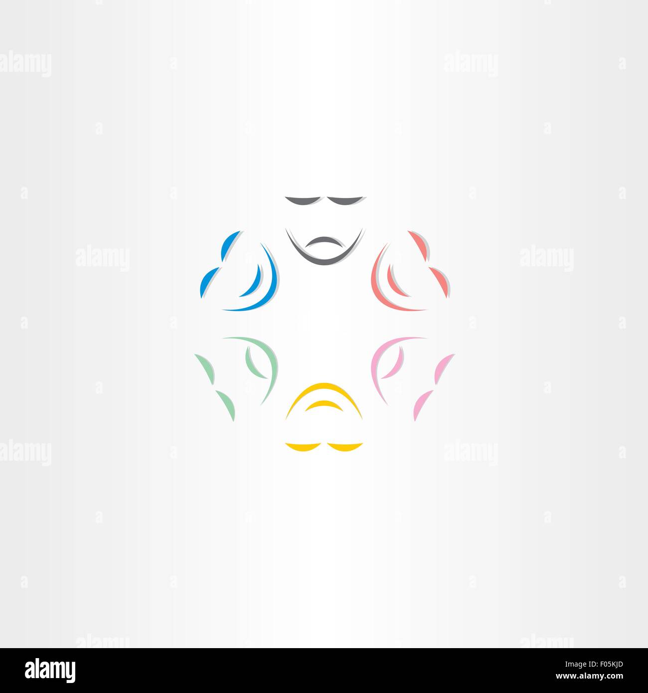 Happy sad faces art hi-res stock photography and images - Alamy