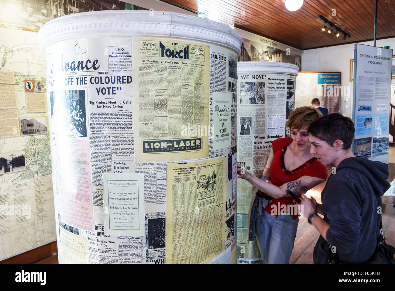 District six museum apartheid interior inside exhibit exhibition ...