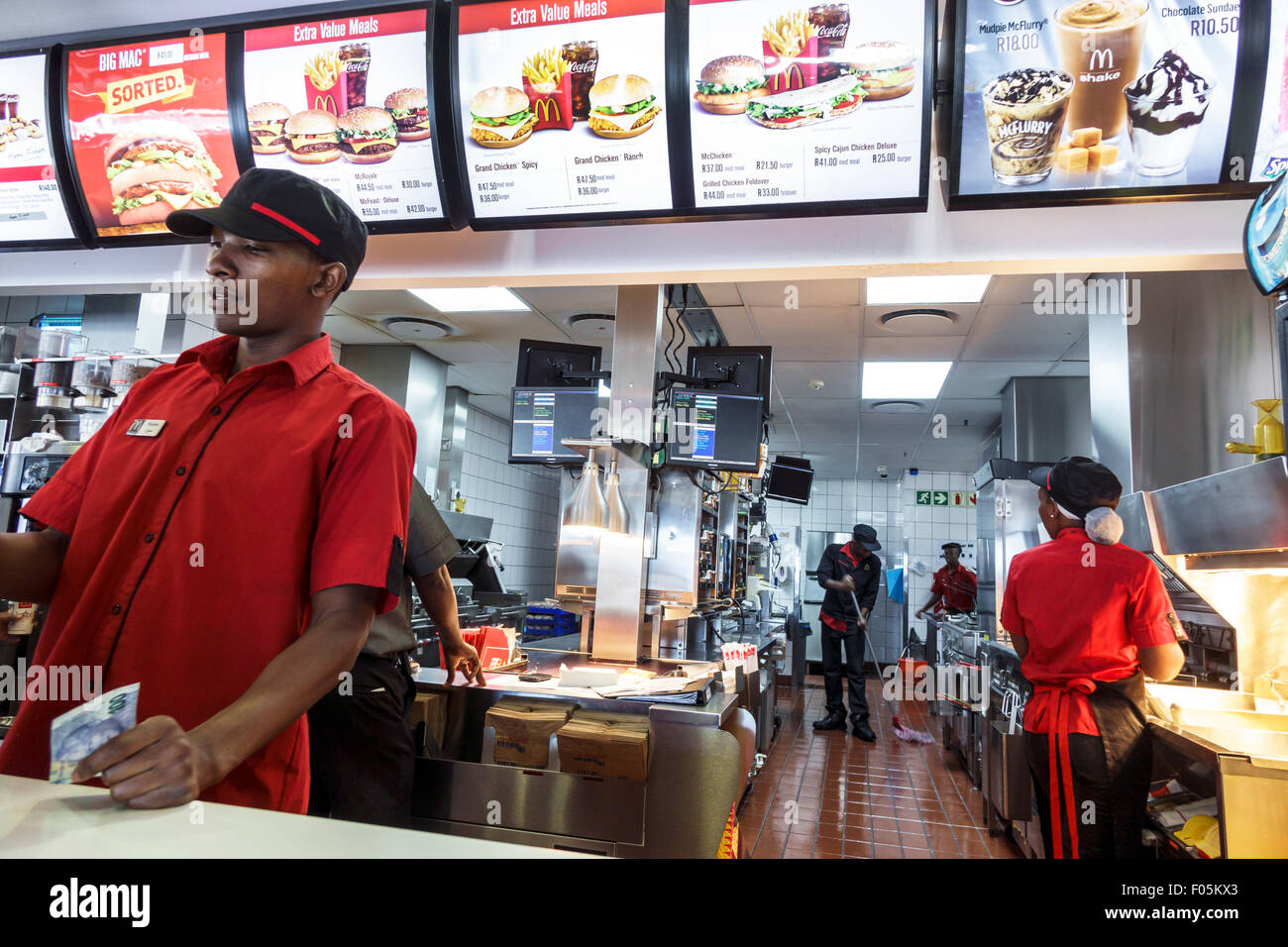 Teen Working Fast Food Restaurant High Resolution Stock Photography and ...