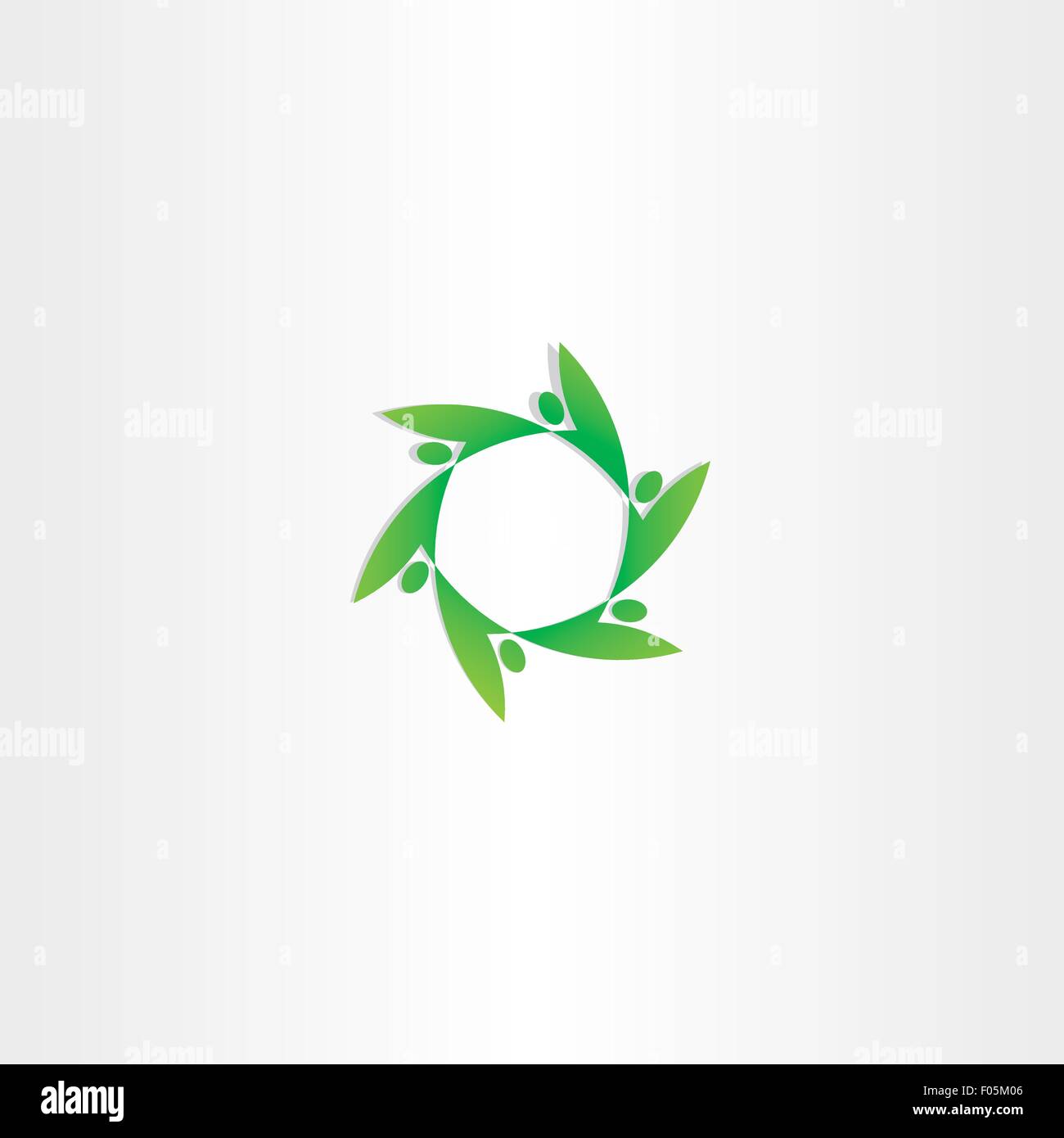 green people in circle ecology logo symbol Stock Vector Image & Art - Alamy