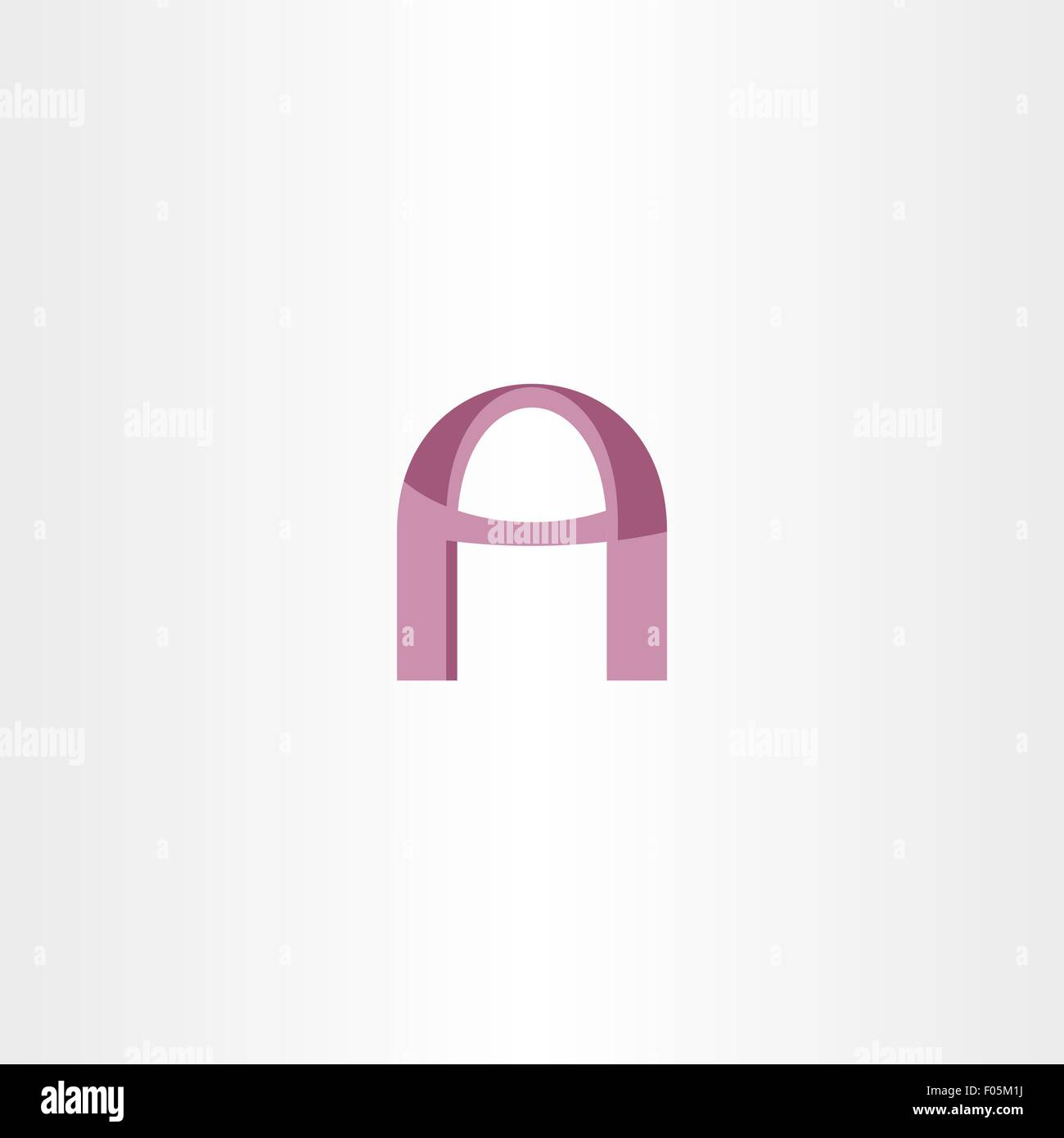 letter a purple stylized vector logotype design Stock Vector Image ...