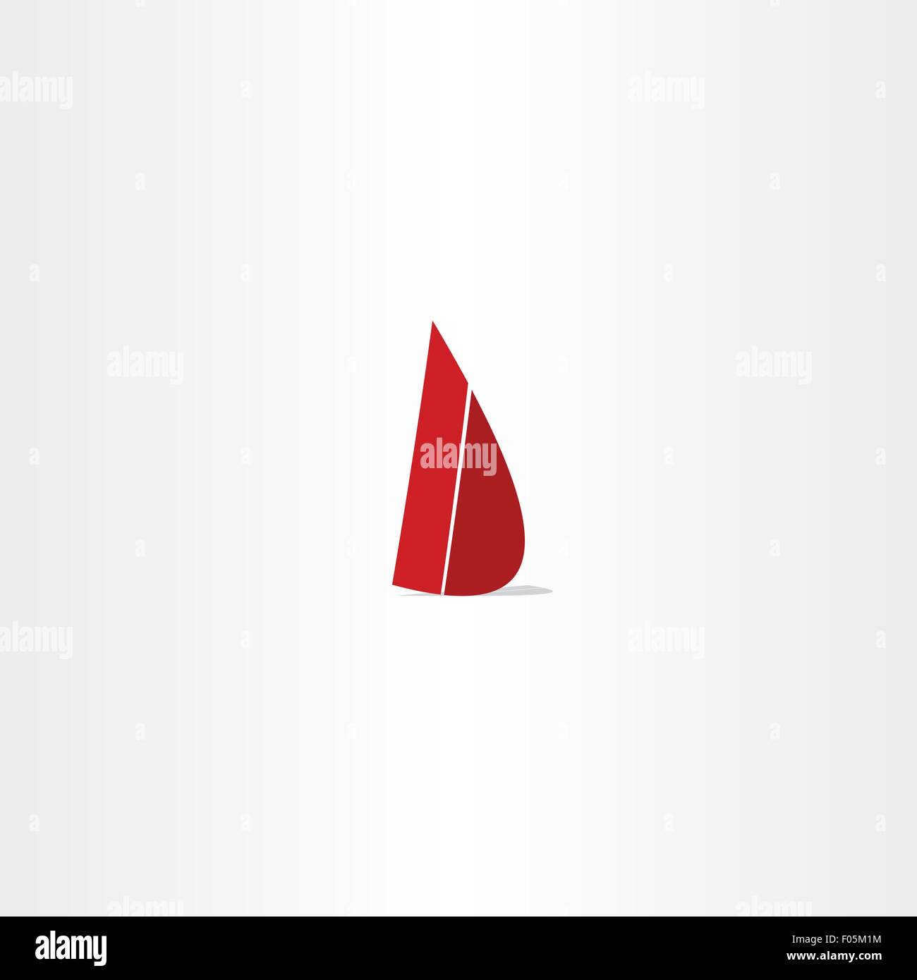 letter d red stylized icon vector logo design Stock Vector Image & Art ...